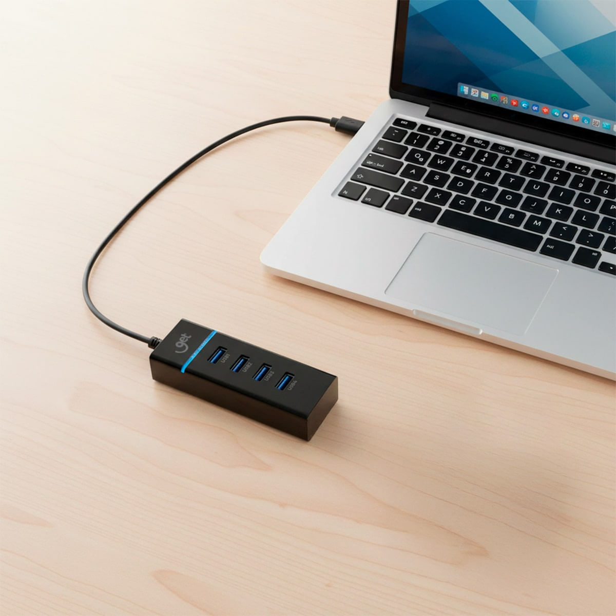 Mini HUB USB 3.0 com 04 Portas Get - lojaibyte