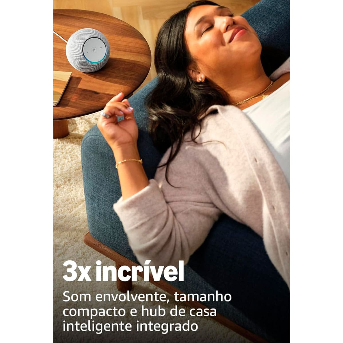 Amazon Echo Dot Max, smart speaker com Alexa Grafite - lojaibyte